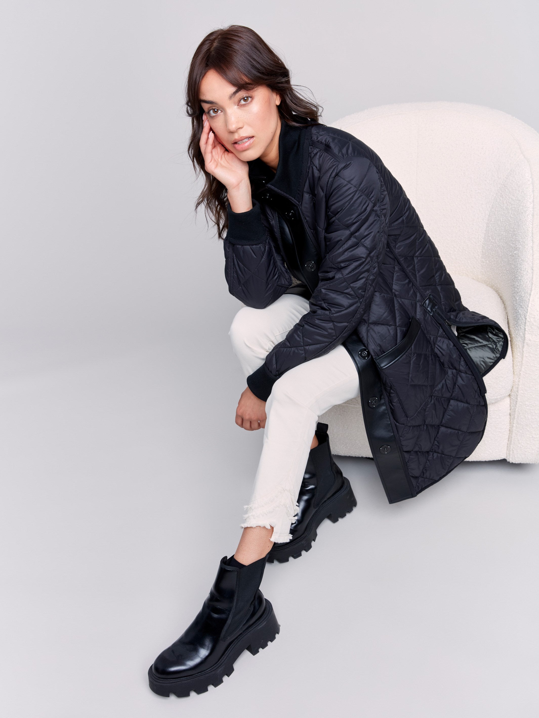 Womens Jackets Vests And Blazers Charlie B Canada